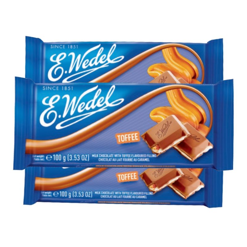 Wedel Chocolate With Raspberry Filling Bar 100g (3-pack) - Maple Mart