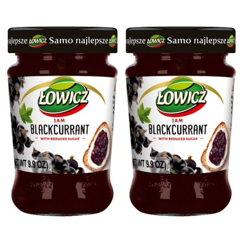 Lowicz Blackcurrant Jam 450g (2-pack) - Maple Mart