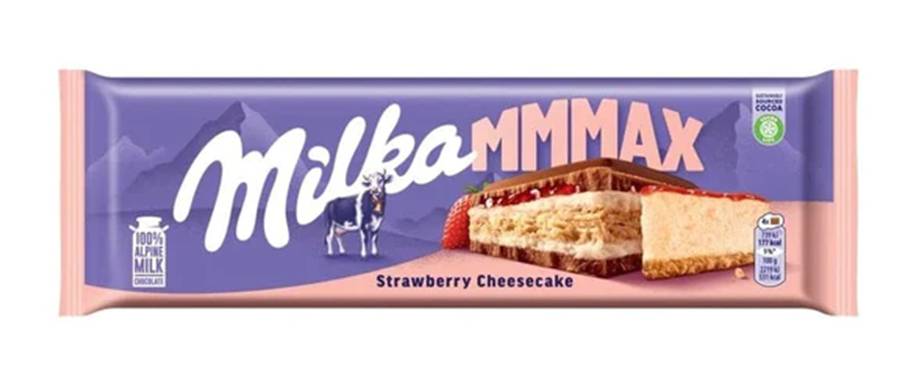 Milka Chocolate Strawberry Cheesecake 300gx1 - Maple Mart